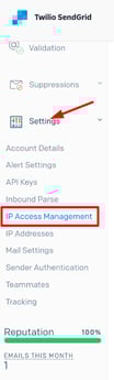 Whitelisting IP Addresses for SendGrid API Keys